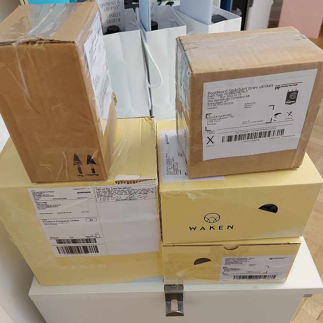 5 boxes for Postnord - - Tiptapp