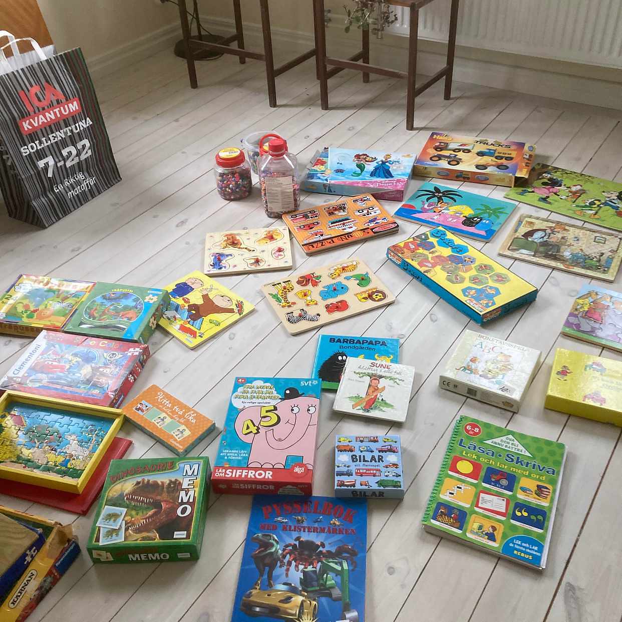 Pussel, spel mm för barn - - Tiptapp